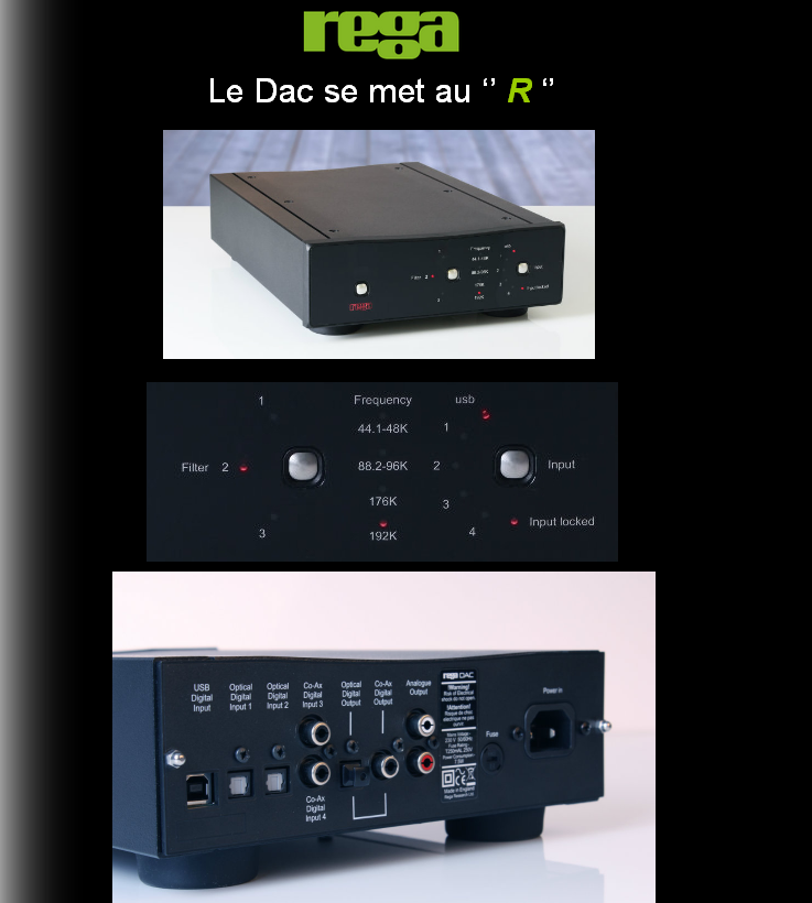 REGA fait évoluer son convertisseur N/A qui devient DAC R Audiophile Fr